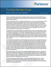Auto Attendant Script Article